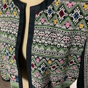 Vintage | Jackets & Coats | Vintage Moroccan Embroidered Boho Bolero ...